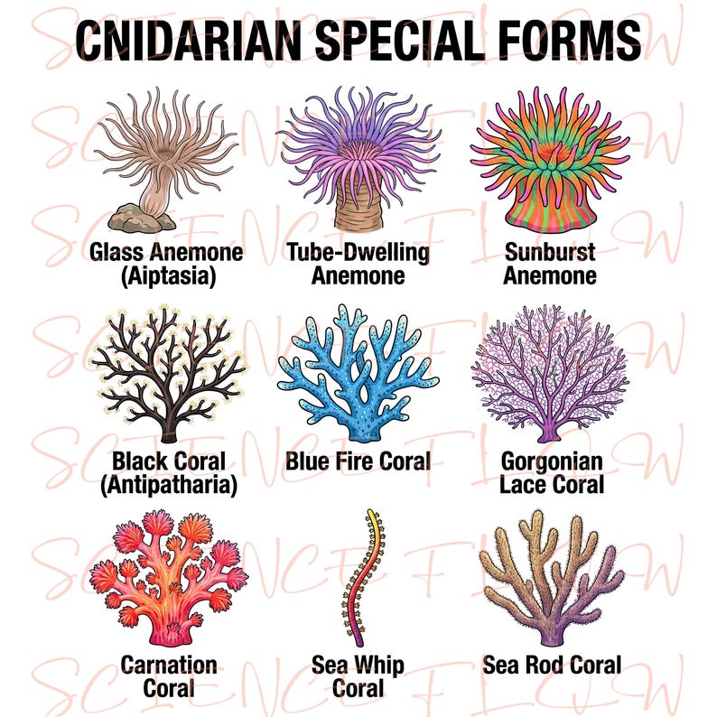 Cnidarian Special Forms PNG Design – Transparent Background | Jellyfish ...