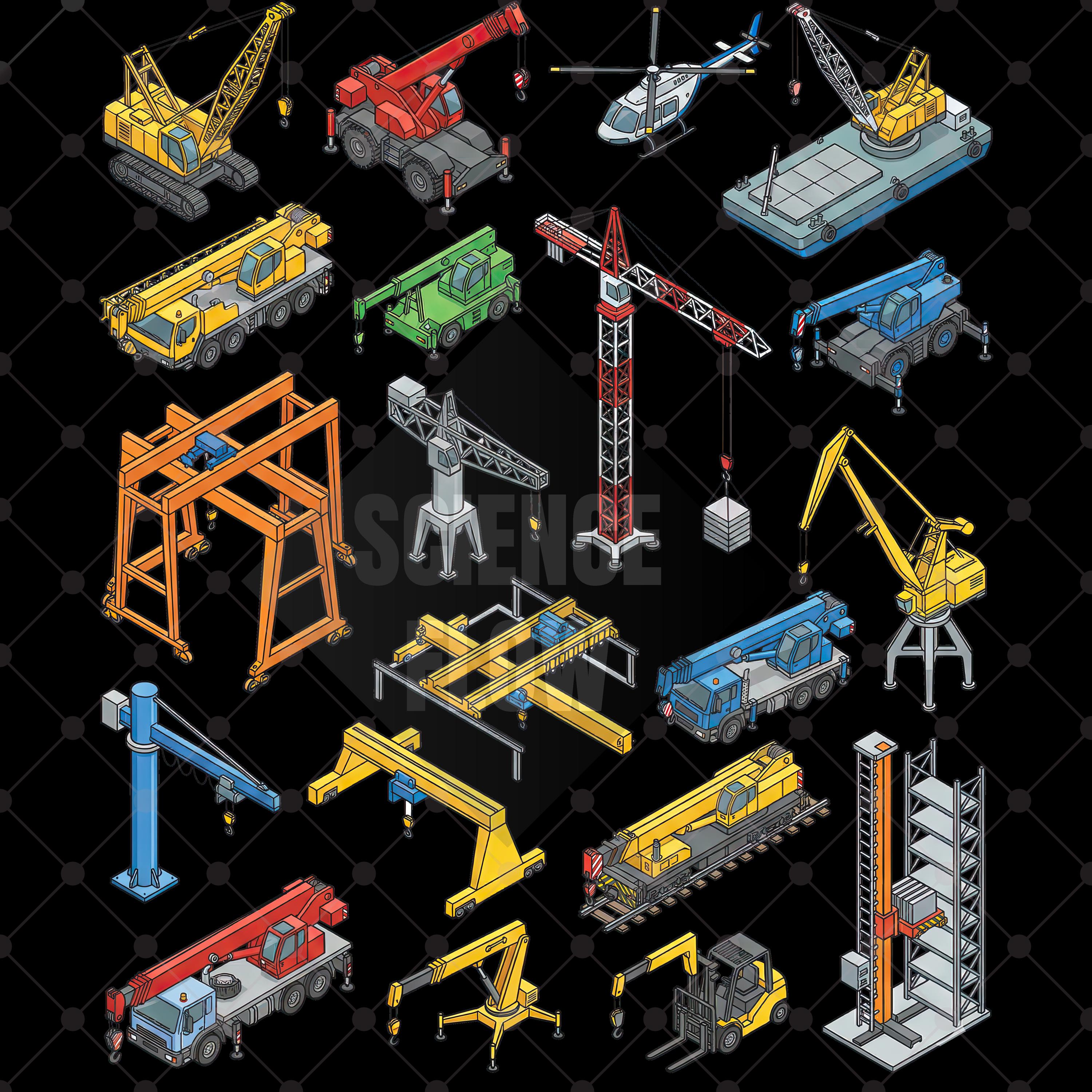 5 Crane PNG Designs Transparent Background, Types of Cranes Educational ...