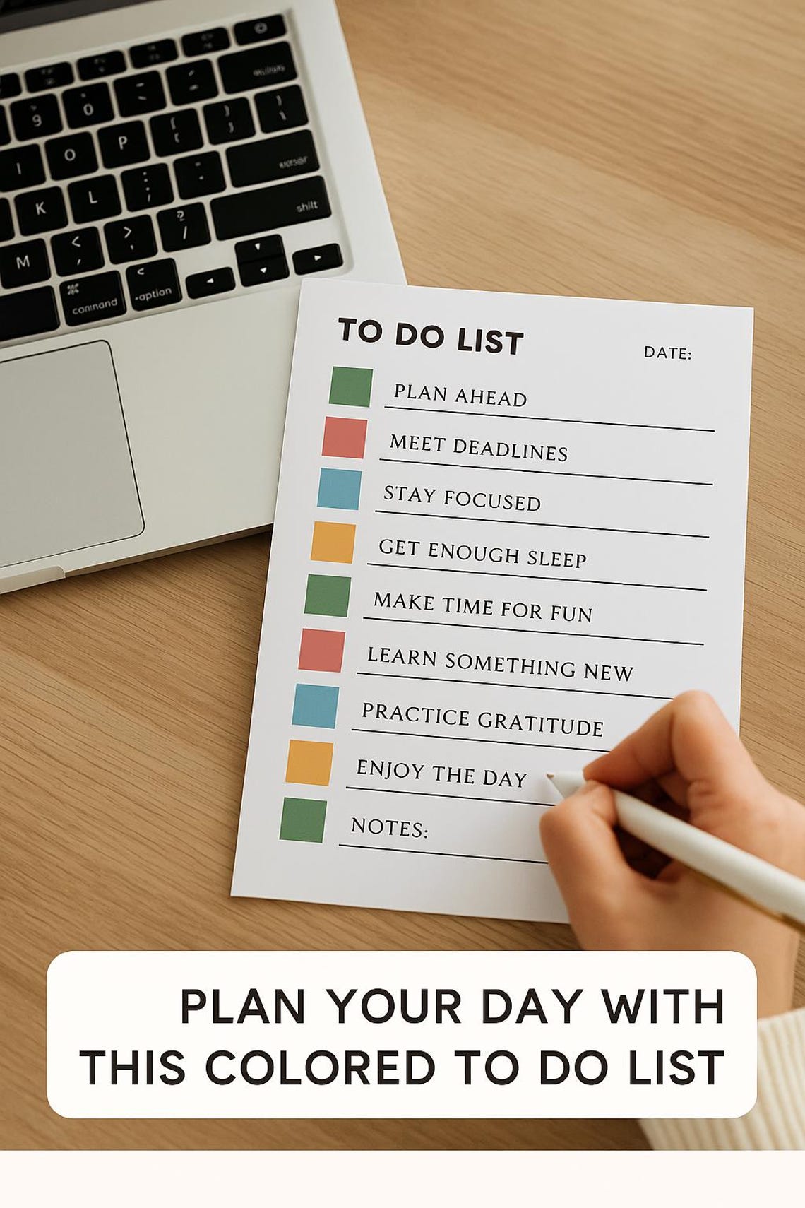 Colorful To-do List | Printable Planner Page | Digital Download ...