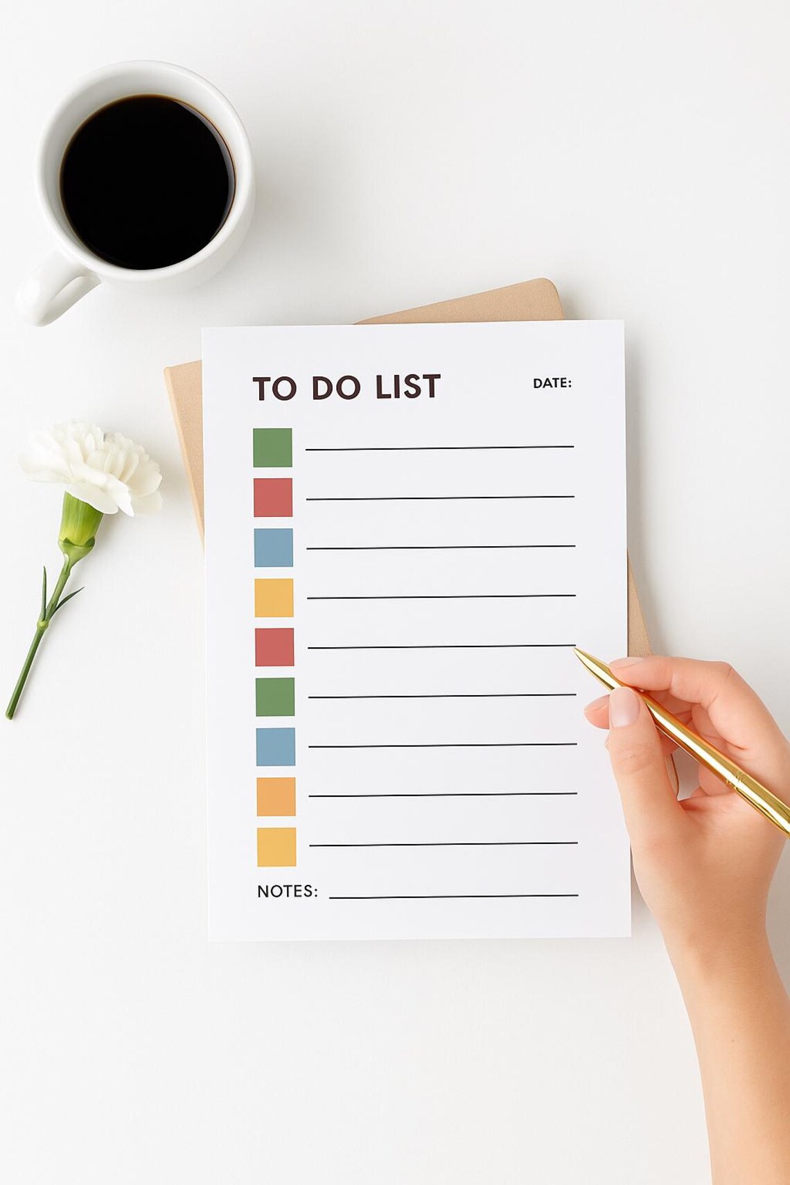 Colorful To-do List | Printable Planner Page | Digital Download ...