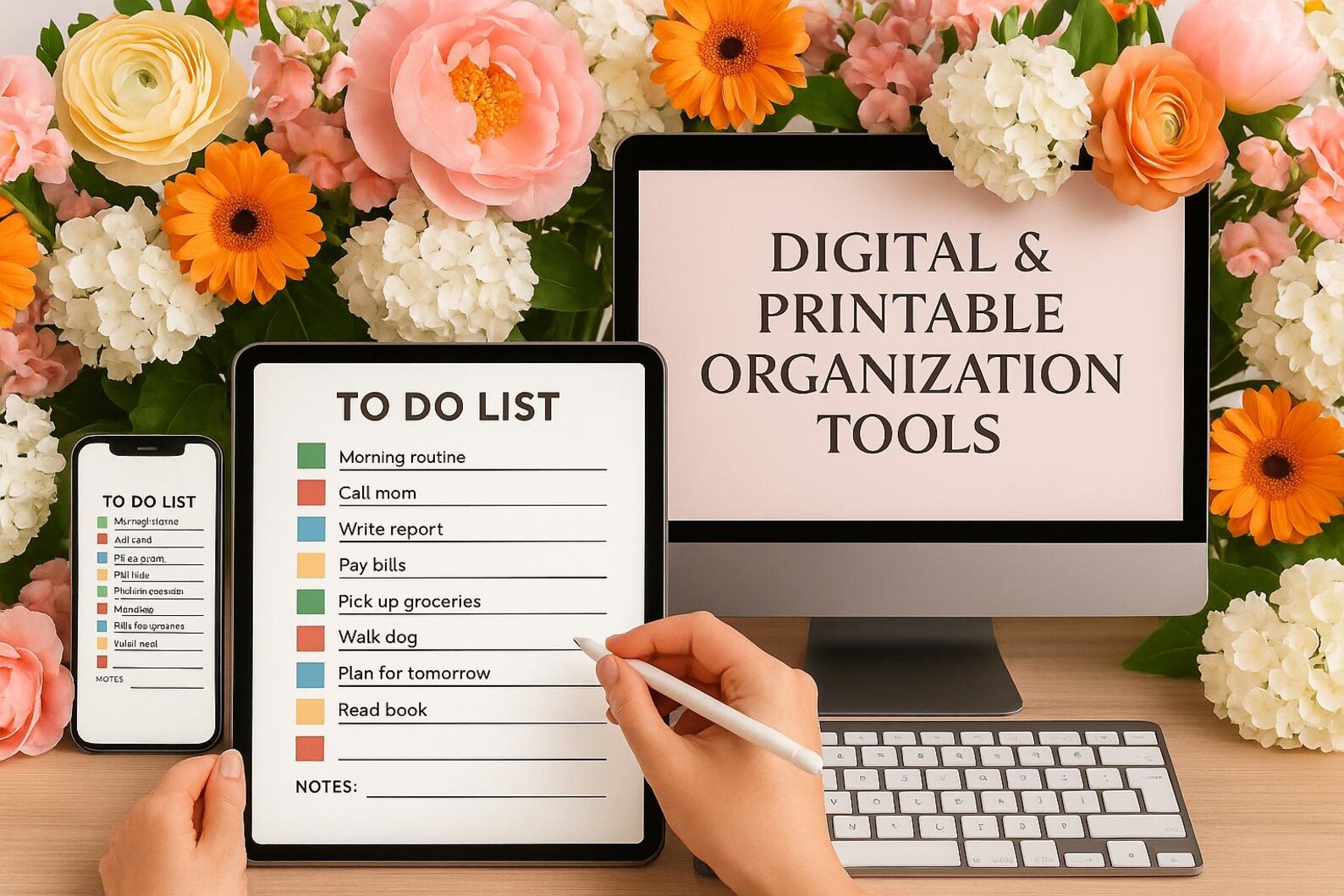 Colorful To-do List | Printable Planner Page | Digital Download ...