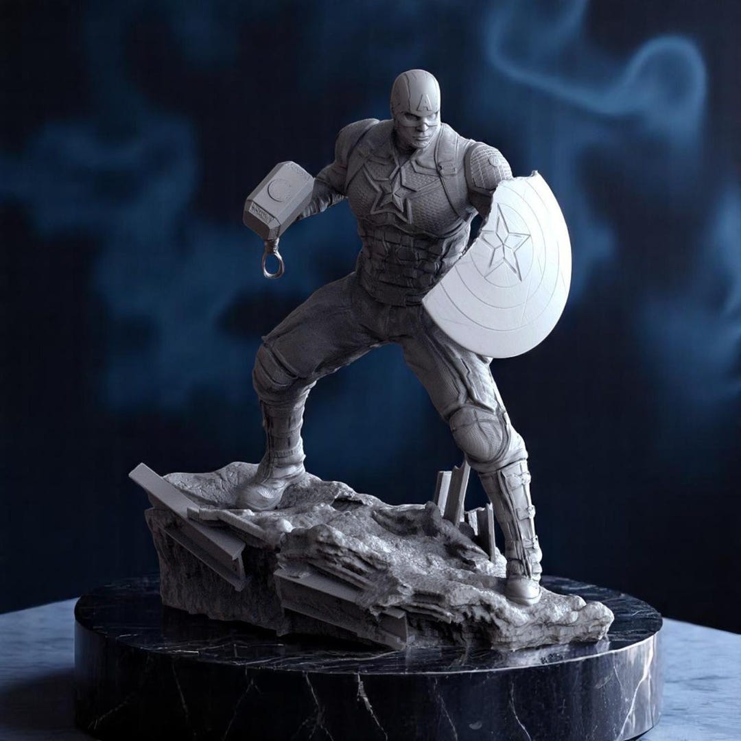 STL File – Patriotic Super Soldier 3D Model for Resin Printing – Hero ...