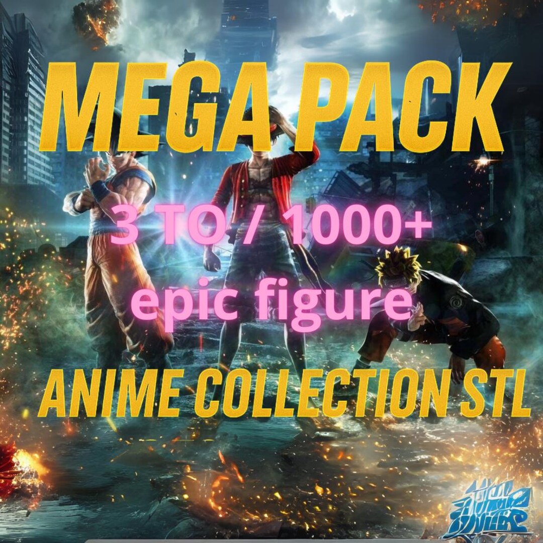 STL Mega Pack – Anime-inspired Figurines for Resin Printing – 3D Models ...