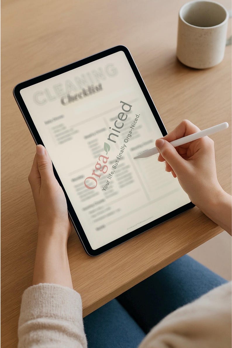 Cleaning Checklist Printable | Weekly & Monthly Chore Tracker ...