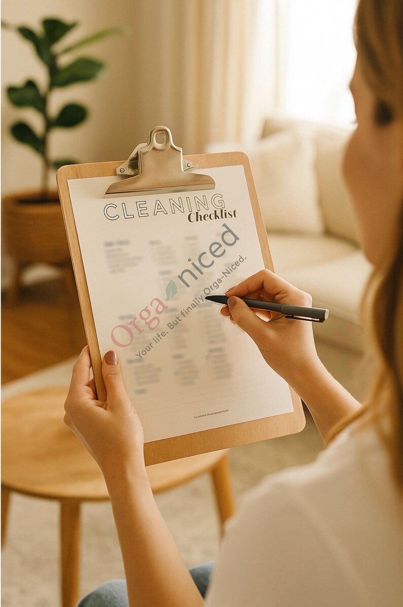 Cleaning Checklist Printable | Weekly & Monthly Chore Tracker ...