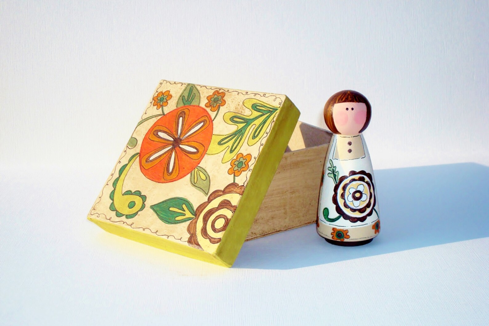 Hand Painted Gift Box - Etsy