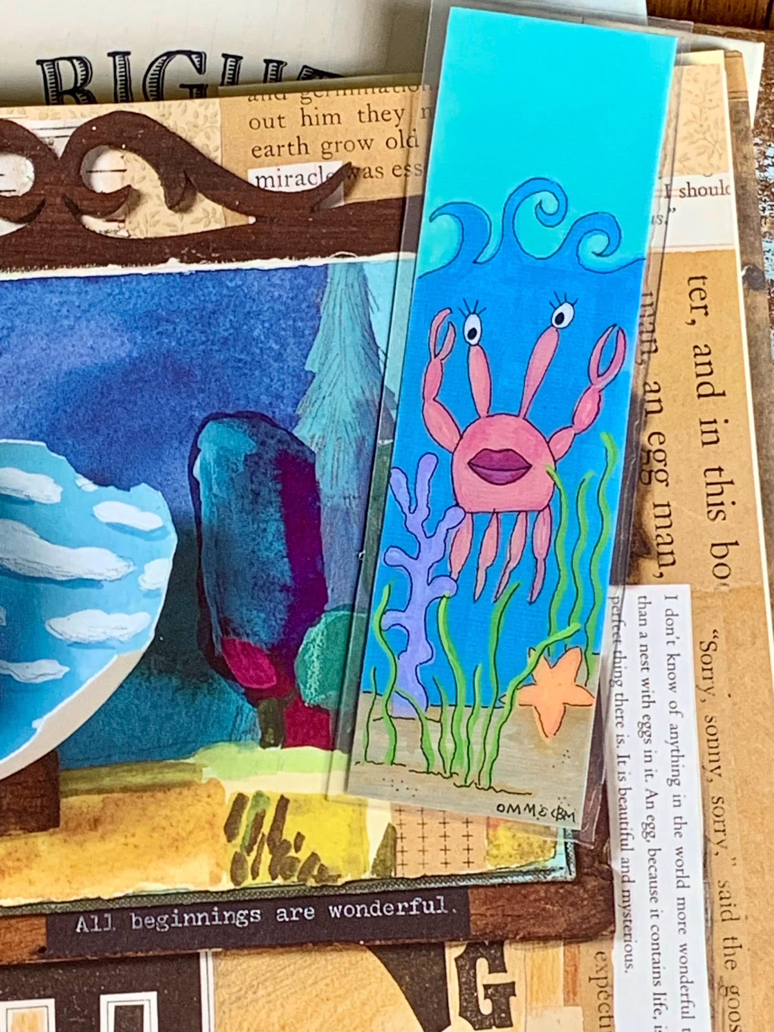 Bookmark-under the Sea Party Favor - Etsy