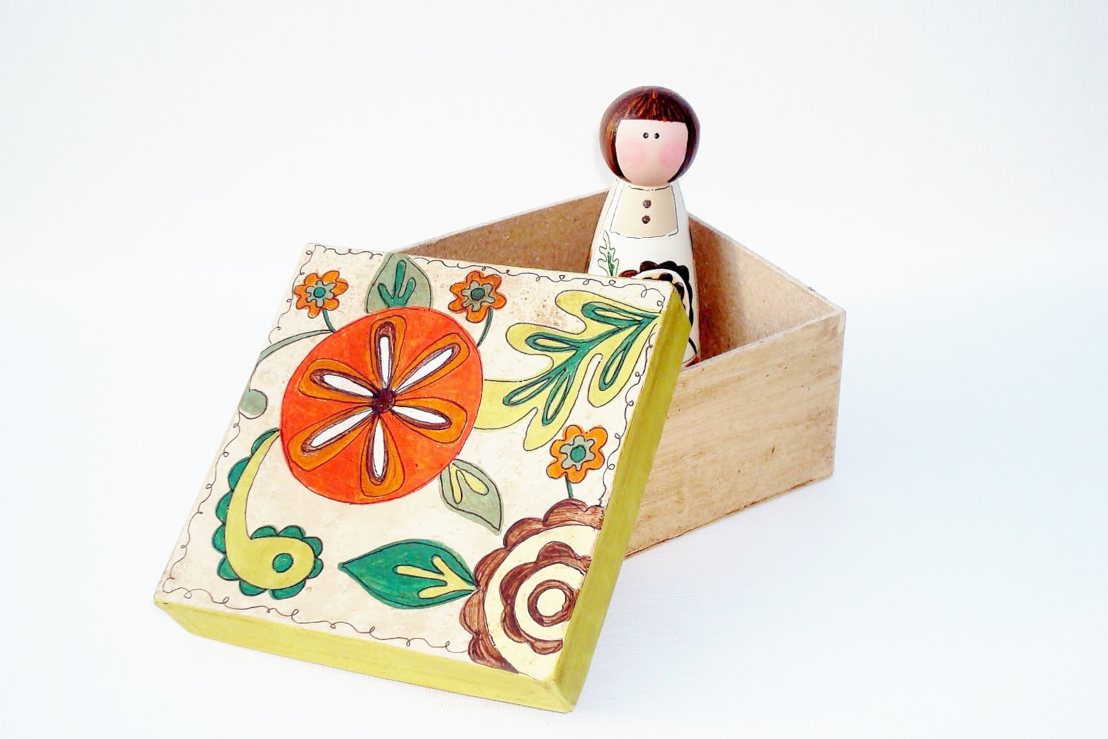 Hand Painted Gift Box - Etsy