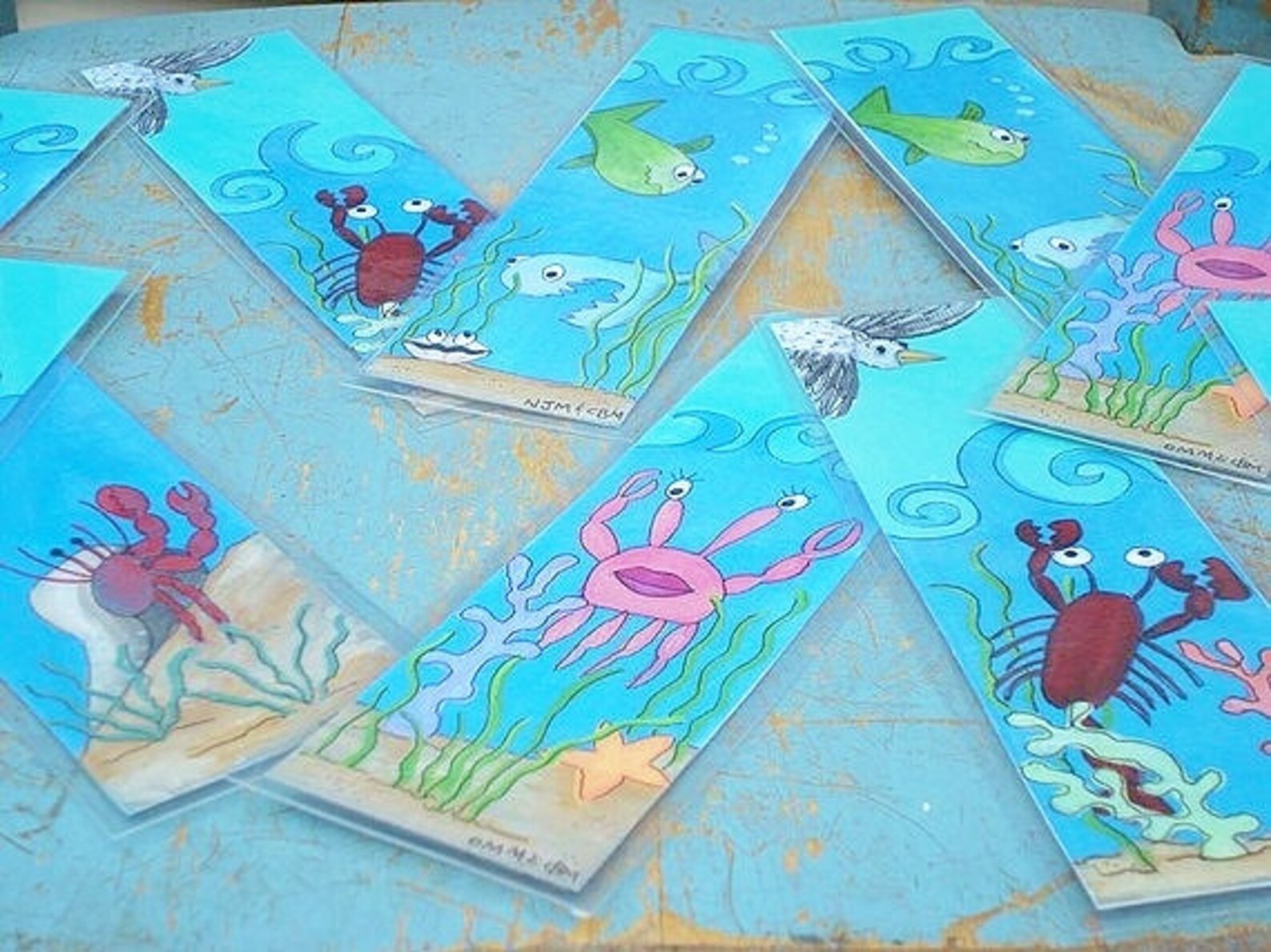 Bookmark-under the Sea Party Favor - Etsy