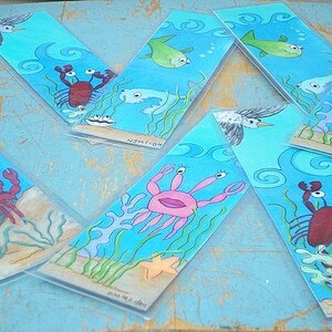 Bookmark-under the Sea Party Favor - Etsy