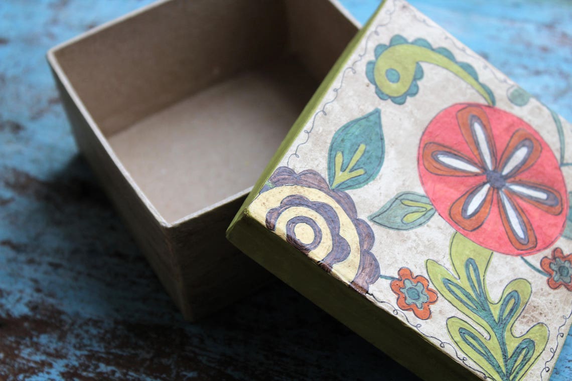 Hand Painted Gift Box - Etsy