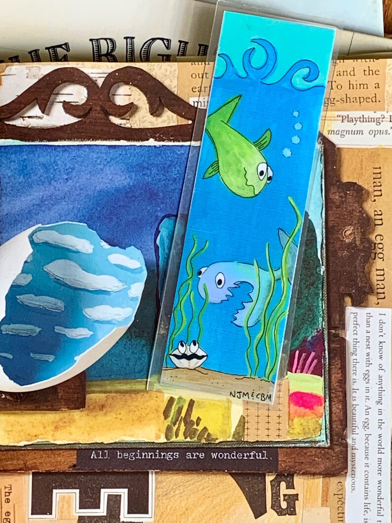 Bookmark-under the Sea Party Favor - Etsy
