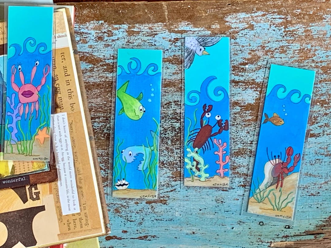 Bookmark-under the Sea Party Favor - Etsy