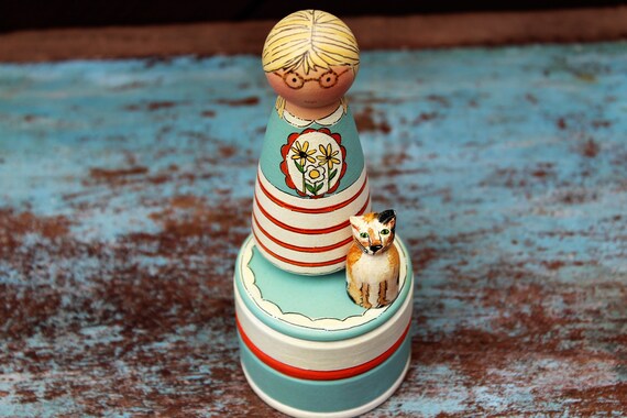 Tooth Fairy Treasure Box Small Gift Box Hand Painted Peg | Etsy