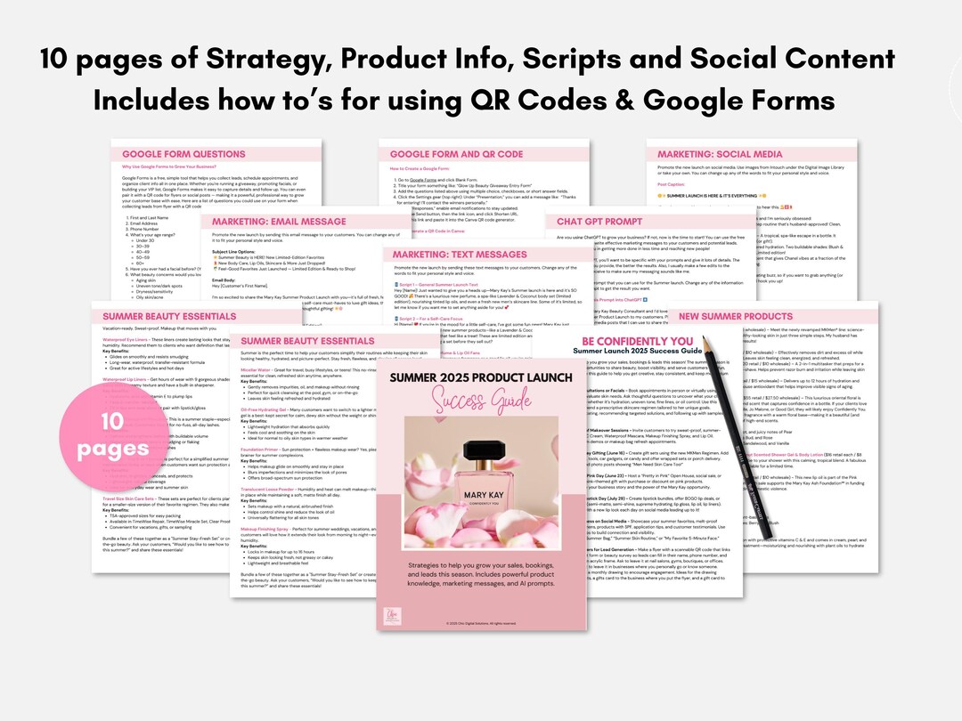 Mary Kay Summer 2025 Success Guide | 10-page Printable PDF for ...