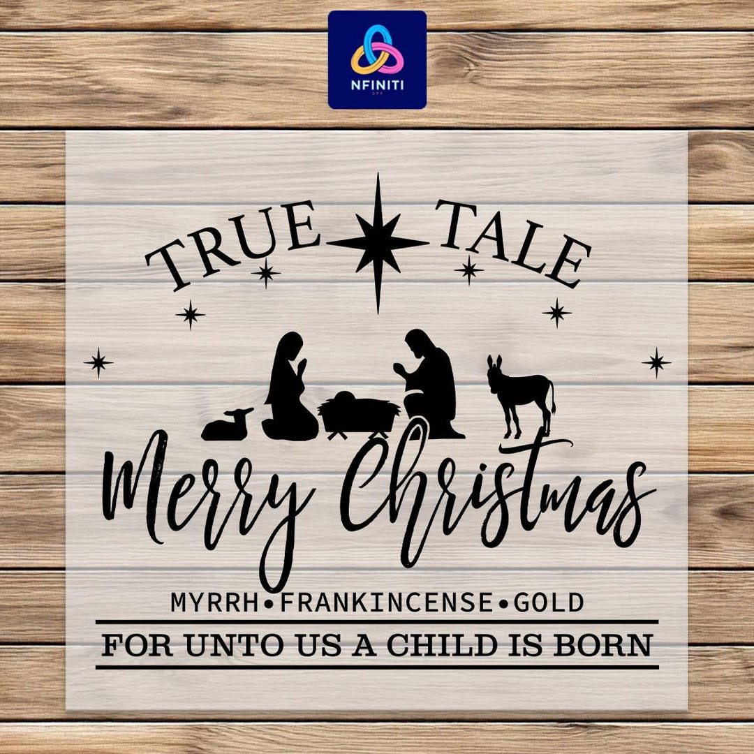 Nativity DTF Transfer: Myrrh, Frankincense, Gold - Christian Christmas ...