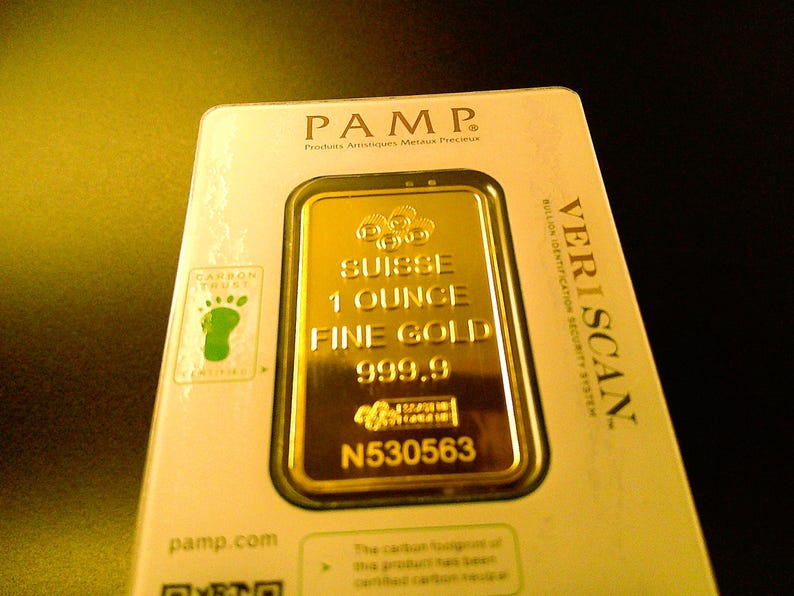 PAMP Suisse Lady Fortuna 1oz Gold Bar Replica (not Real Gold) – 24K ...