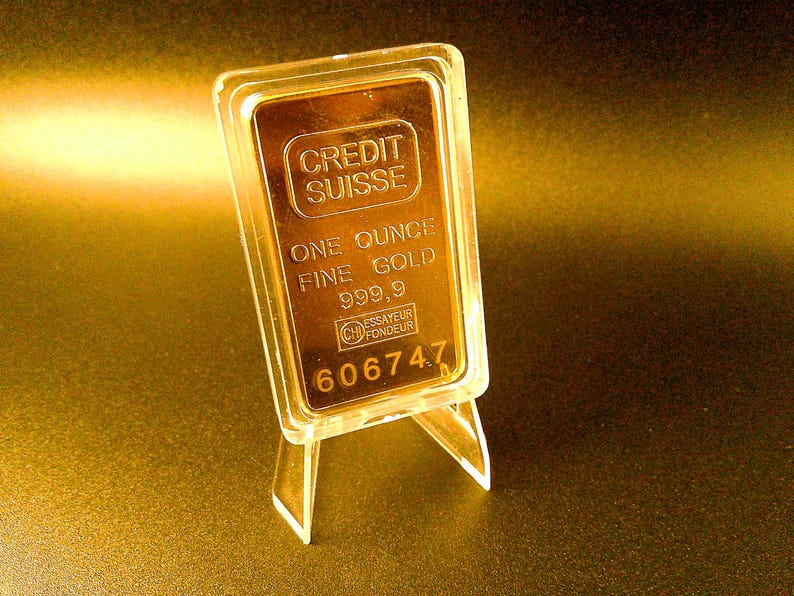 1 Oz Swiss Gold Bar Replica (not Real Gold) – 24K Gold Plated Bullion ...