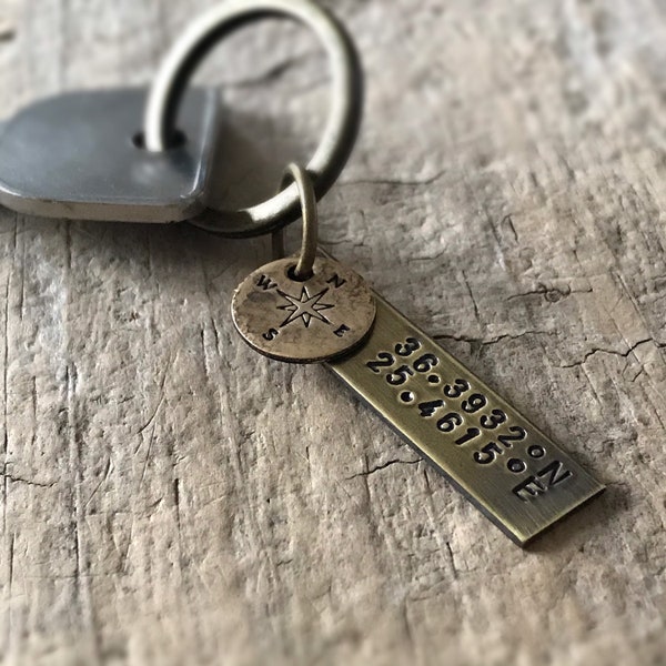 Stamped Key Chain - Etsy