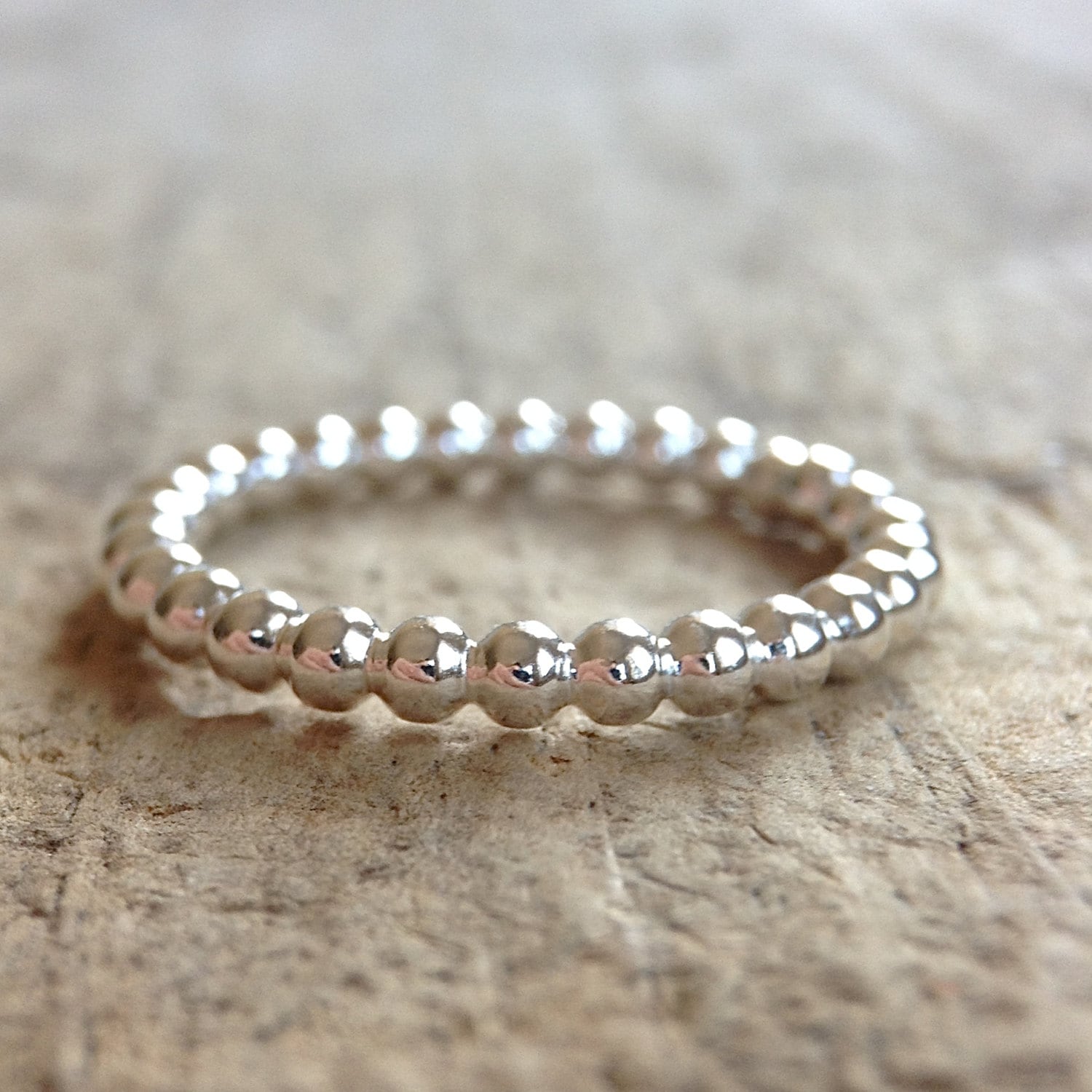 Sterling Silver Bead Ring Beaded Ring Silver Ring Silver