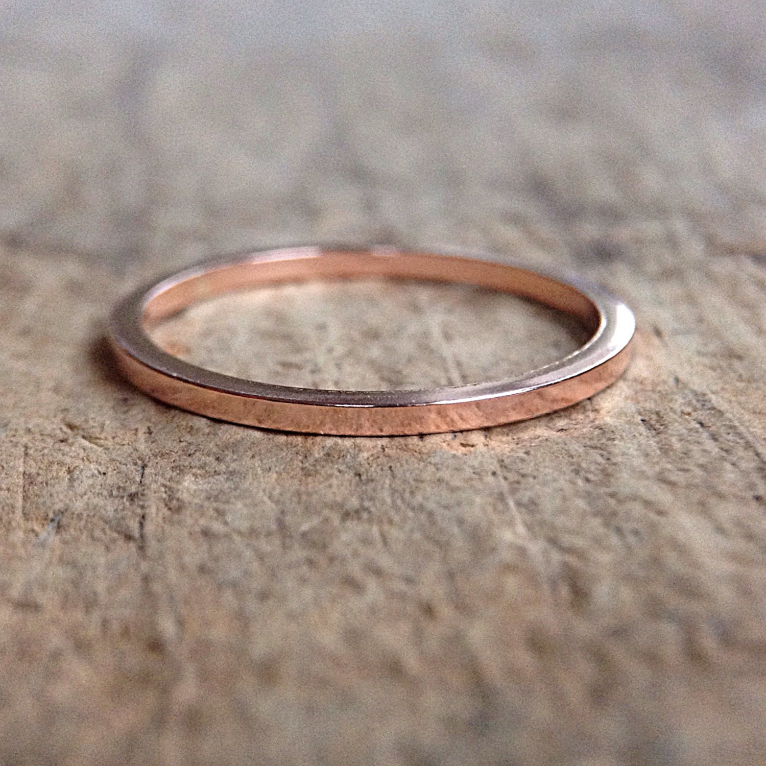Rose Gold Ring Square Ring Promise Rings for Women Pink - Etsy