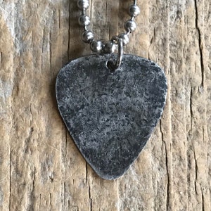 Textured Plectrum Guitar Pick Necklace Electric Guitar | Etsy