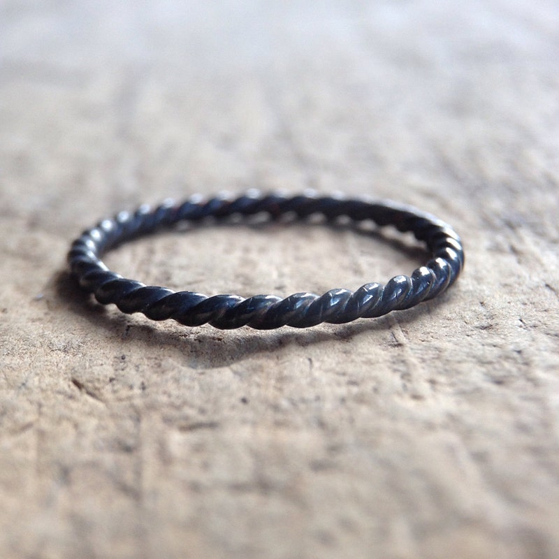 Black Metal Ring - Etsy