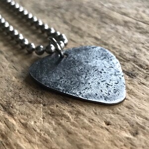 Textured Plectrum Guitar Pick Necklace Electric Guitar - Etsy