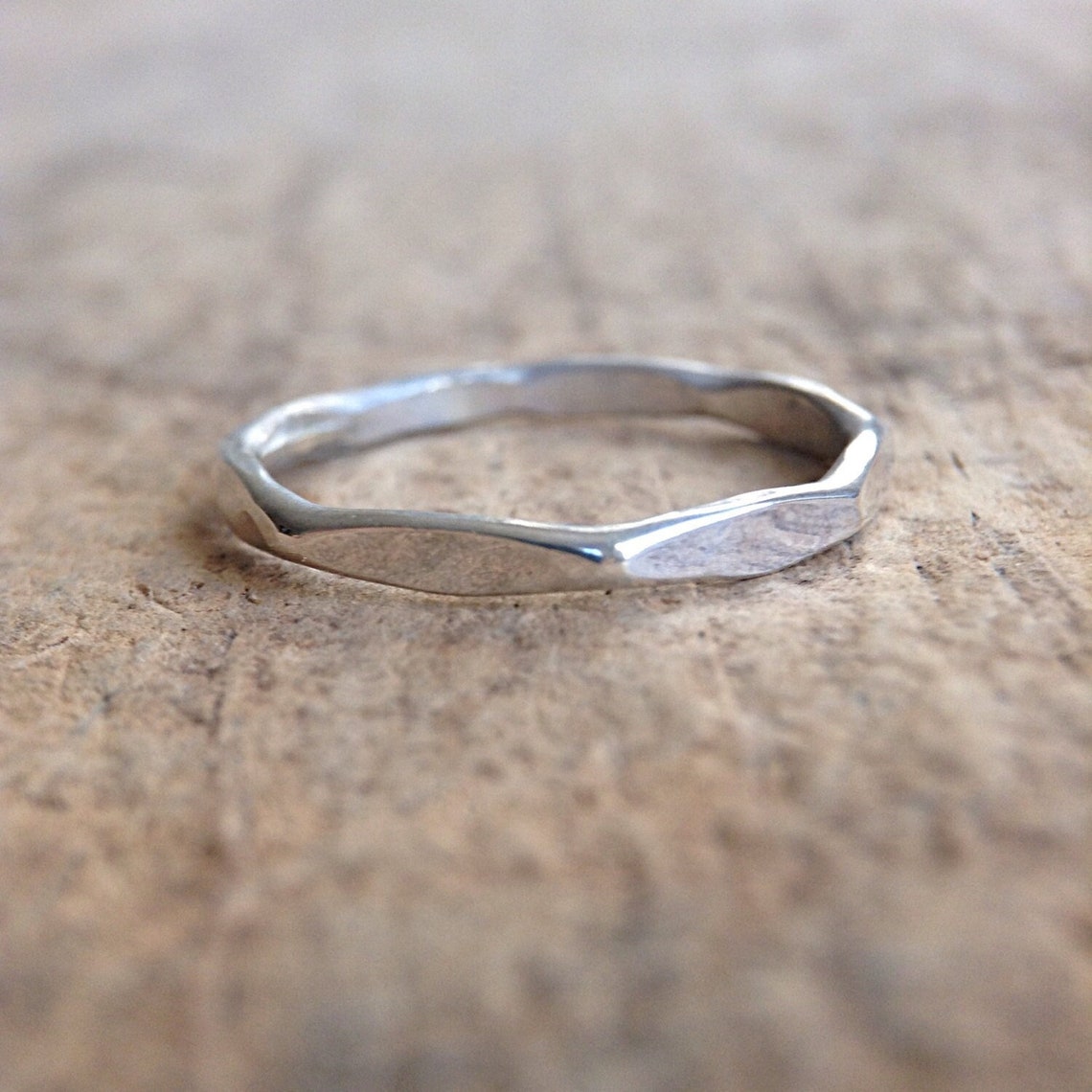 Faceted Ring 925 Sterling Silver Ring Band Dainty Ring - Etsy