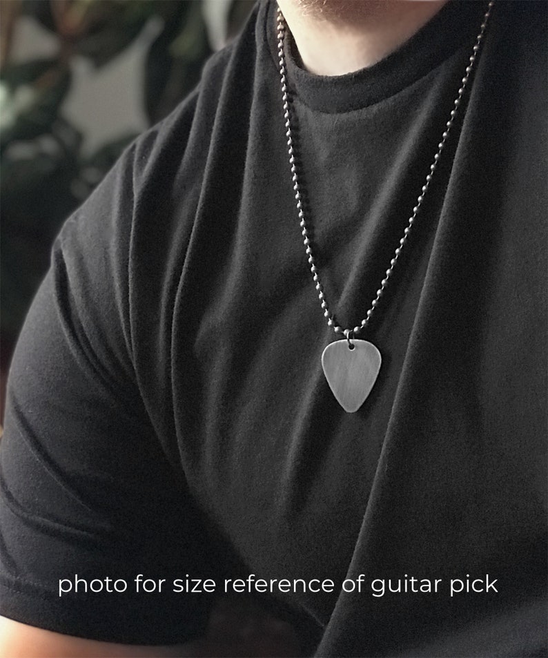 Guitar Pick Necklace for Men Electric Guitar Music Gifts - Etsy