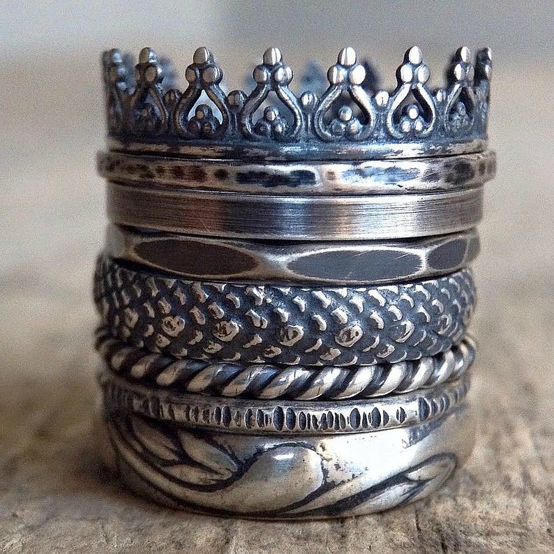 Antique Silver Ring Thumb Rings for Women Sterling Silver - Etsy