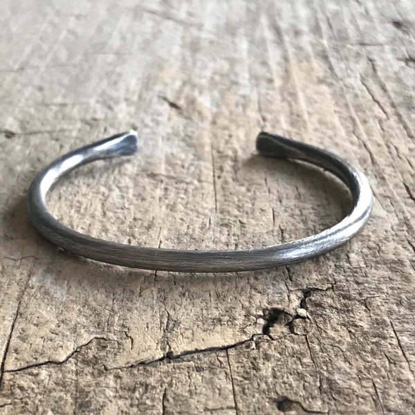 Solid Silver Cuff - Etsy