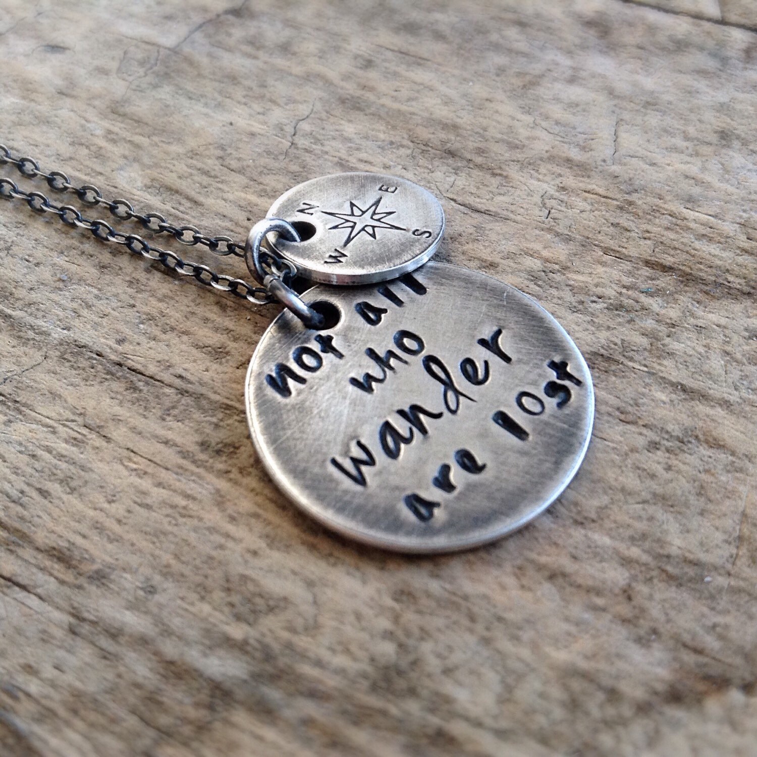 Not All Who Wander Are Lost Necklace Wanderlust Necklace | Etsy