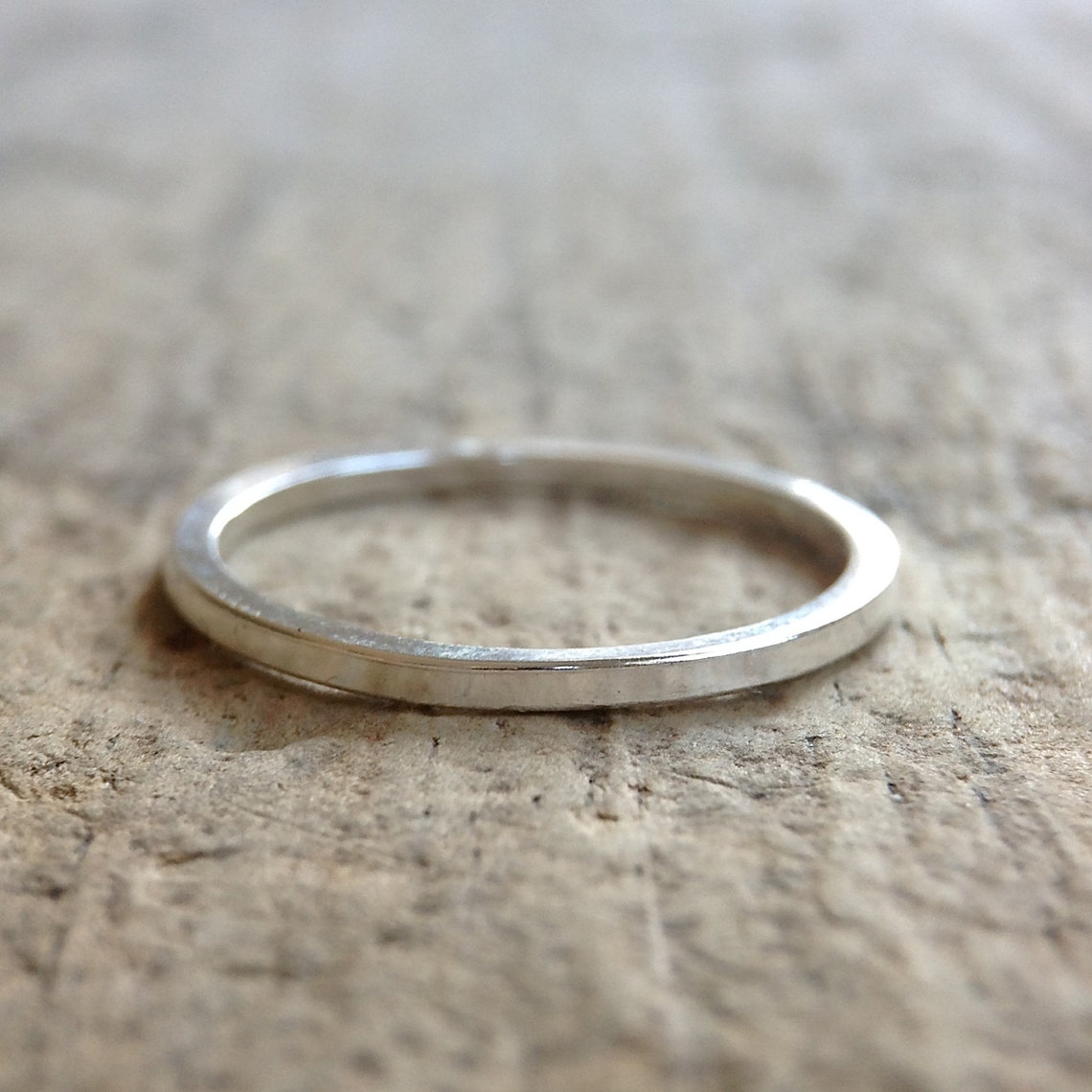 Sterling Silver Square Ring Square Band Sterling Silver Ring - Etsy