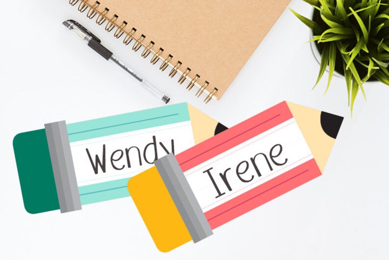 Back to School - Desk Name Tags - Cubby Tags - for the Classroom- Mint ...
