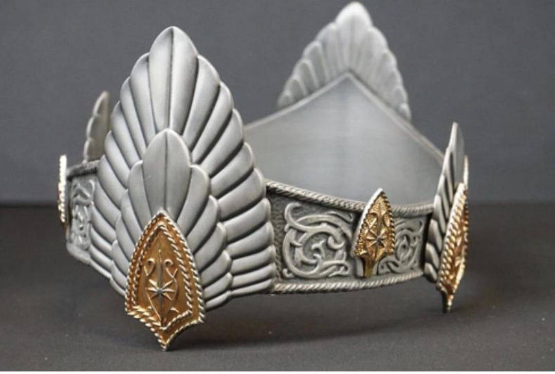 King Elessar Crown – Crown of Eärnur Replica – LOTR Aragorn Headpiece ...