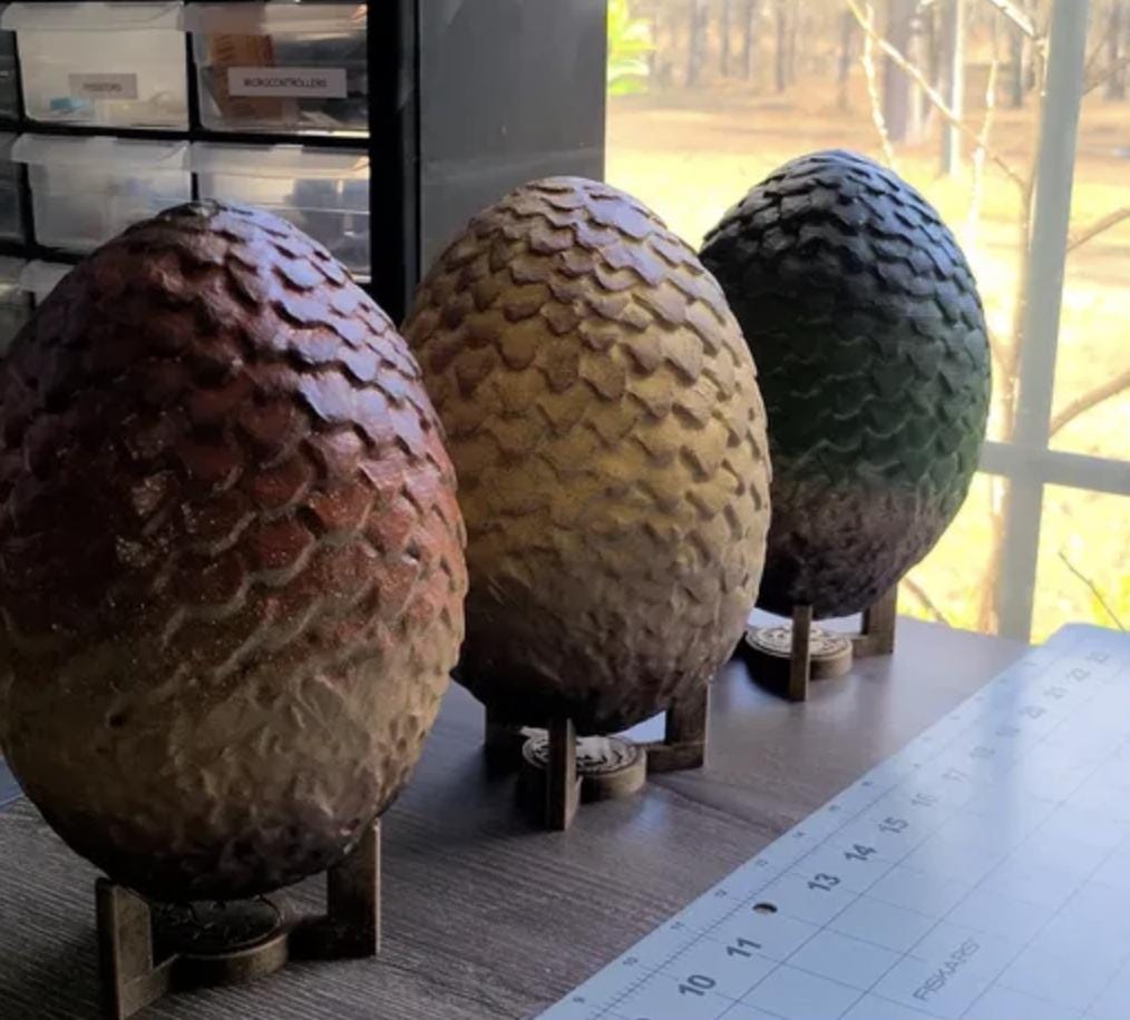 Daenerys Dragon Eggs Replica – Game of Thrones Inspired Collectible ...