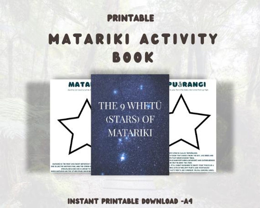 Matariki Children's Activity Book, Matariki Activity, Kids Learning ...