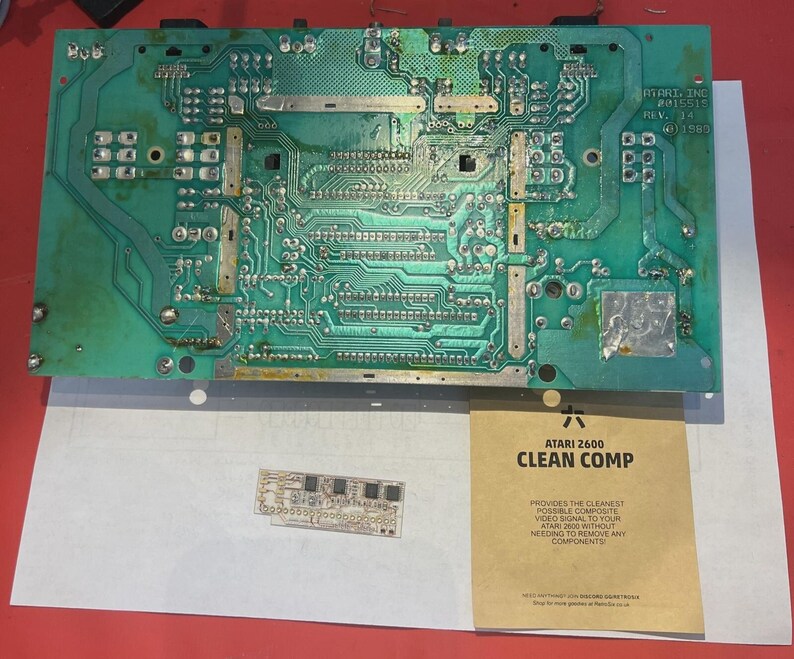 Modded ATARI 2600 A/V Composite + S-video Mod, Recapped, Cleaned ...