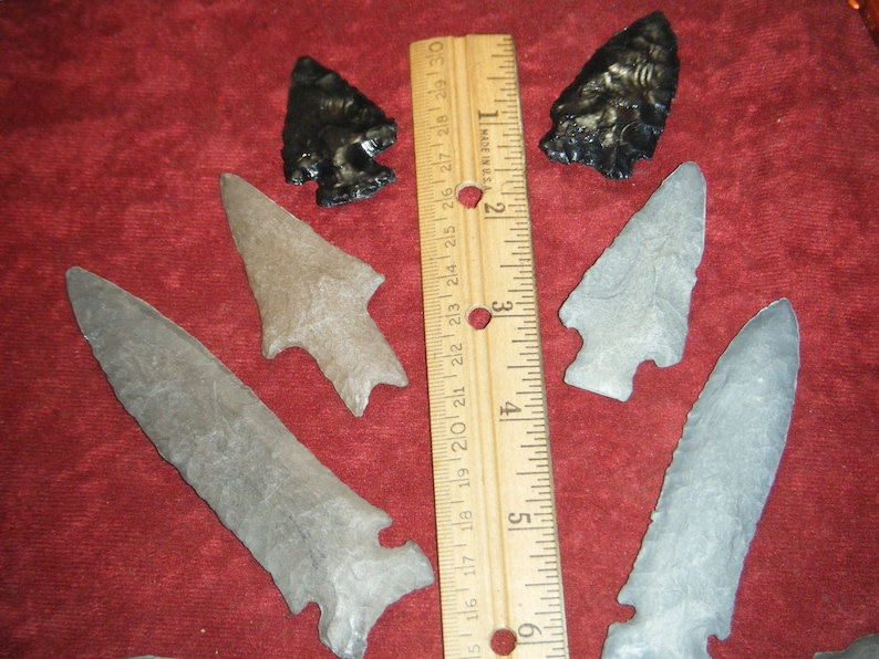 Lot of 8 Resin Modern Arrowheads - Etsy