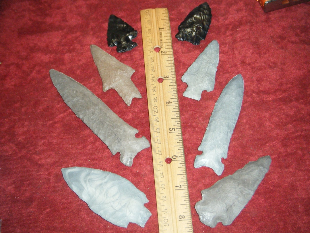 Lot of 8 Resin Modern Arrowheads - Etsy