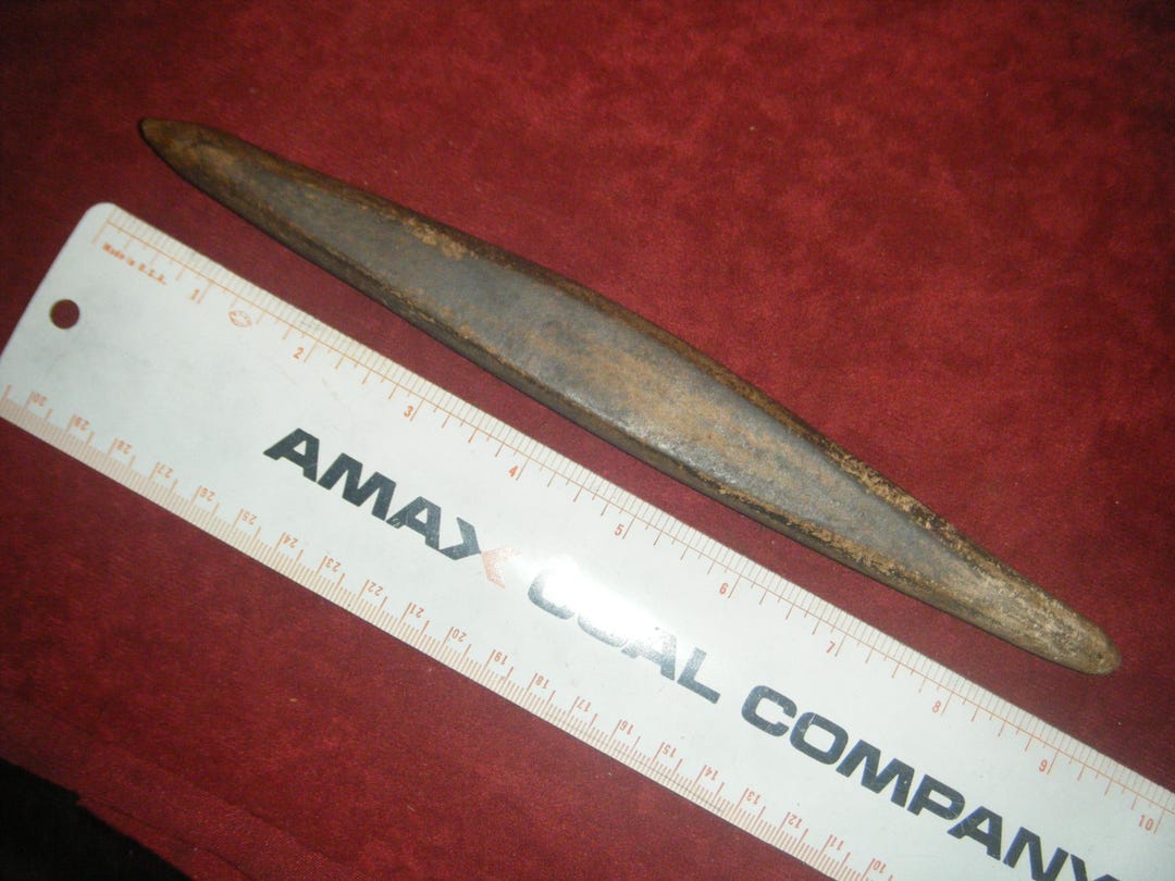 Artifact Indian , 9 In. Rare Stone Pick / Spike From KY. Petrified Wood ...