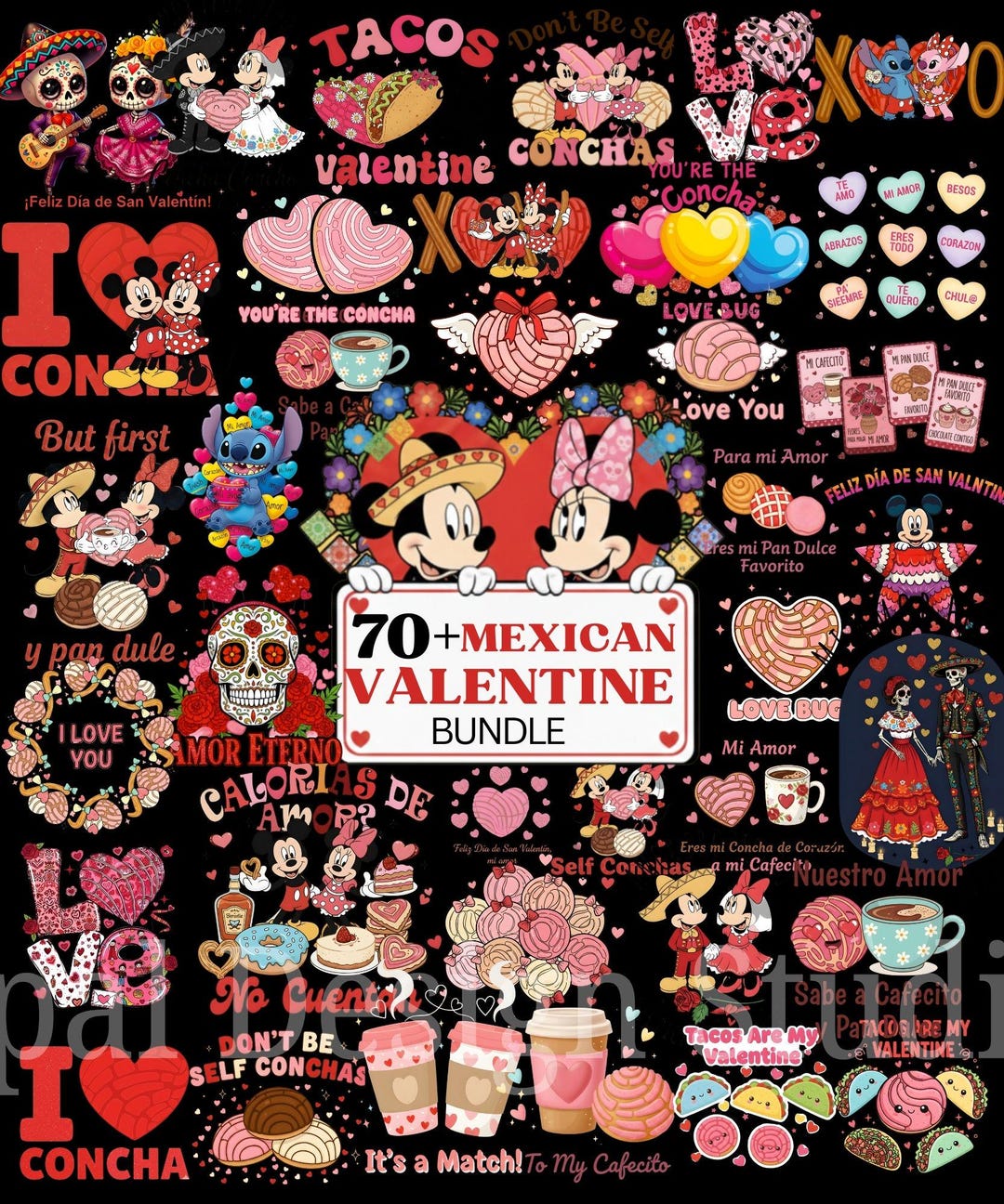 70+ Designs Conchas Valentine Png, Mexican Valentines, Concha Valentine ...