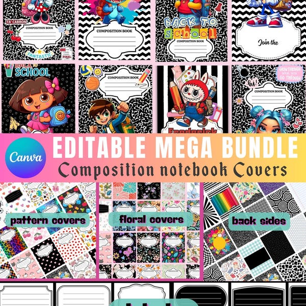 Composition Notebook Cover - Etsy