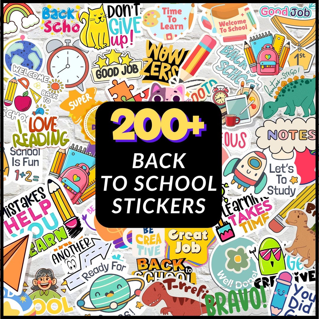 200+ Reward Stickers Clipart | Classroom/school Motivational Reward ...