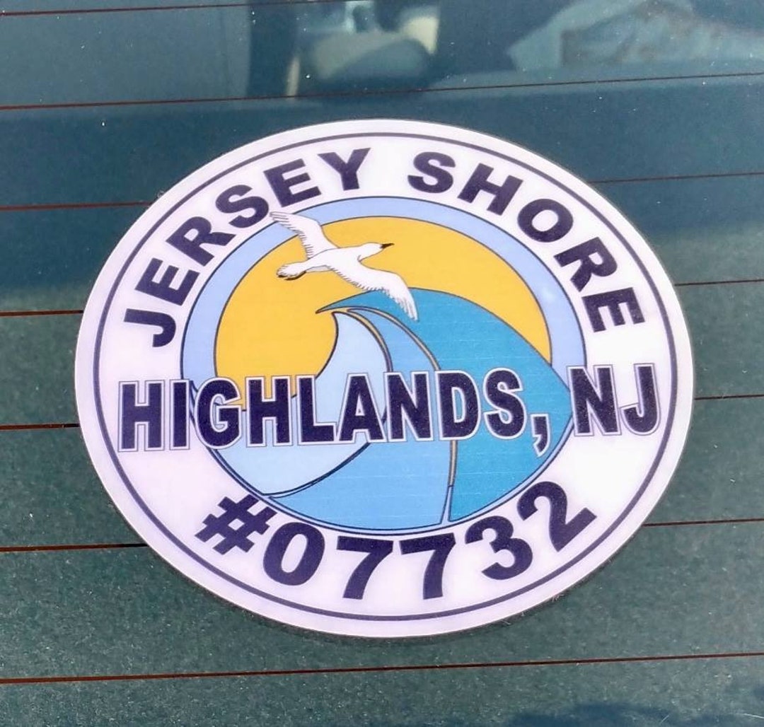 Custom Jersey Shore UV VINYL Decals, 50+ NJ Shore Town Vinyl Decals - Etsy