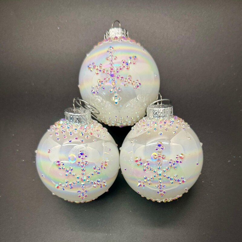 Porcelain Snowflake Ornaments - Etsy