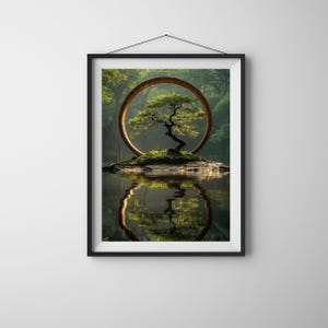 Zen Mindset Art Print, Bushido Home Decor, Minimalist Art, Japanese ...