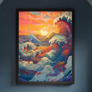 Zen Samurai Art Print, Warrior Wall Decor, Japanese Aesthetic Poster ...