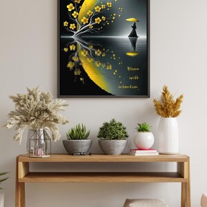Bloom ~ Mindfulness Meditation Wall Art • Instant Download • Zen Quote ...